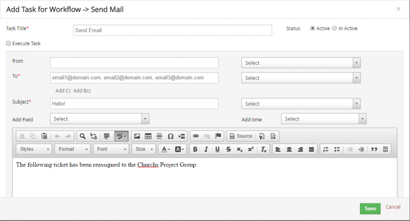 Vtiger Tips And Tricks Sending A Group Email In Workflow Boru Inc